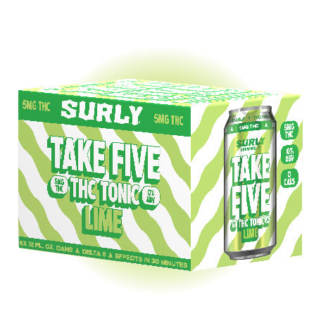 Take Five Lime THC Tonic (6 Pack) – DrinkSurly.com